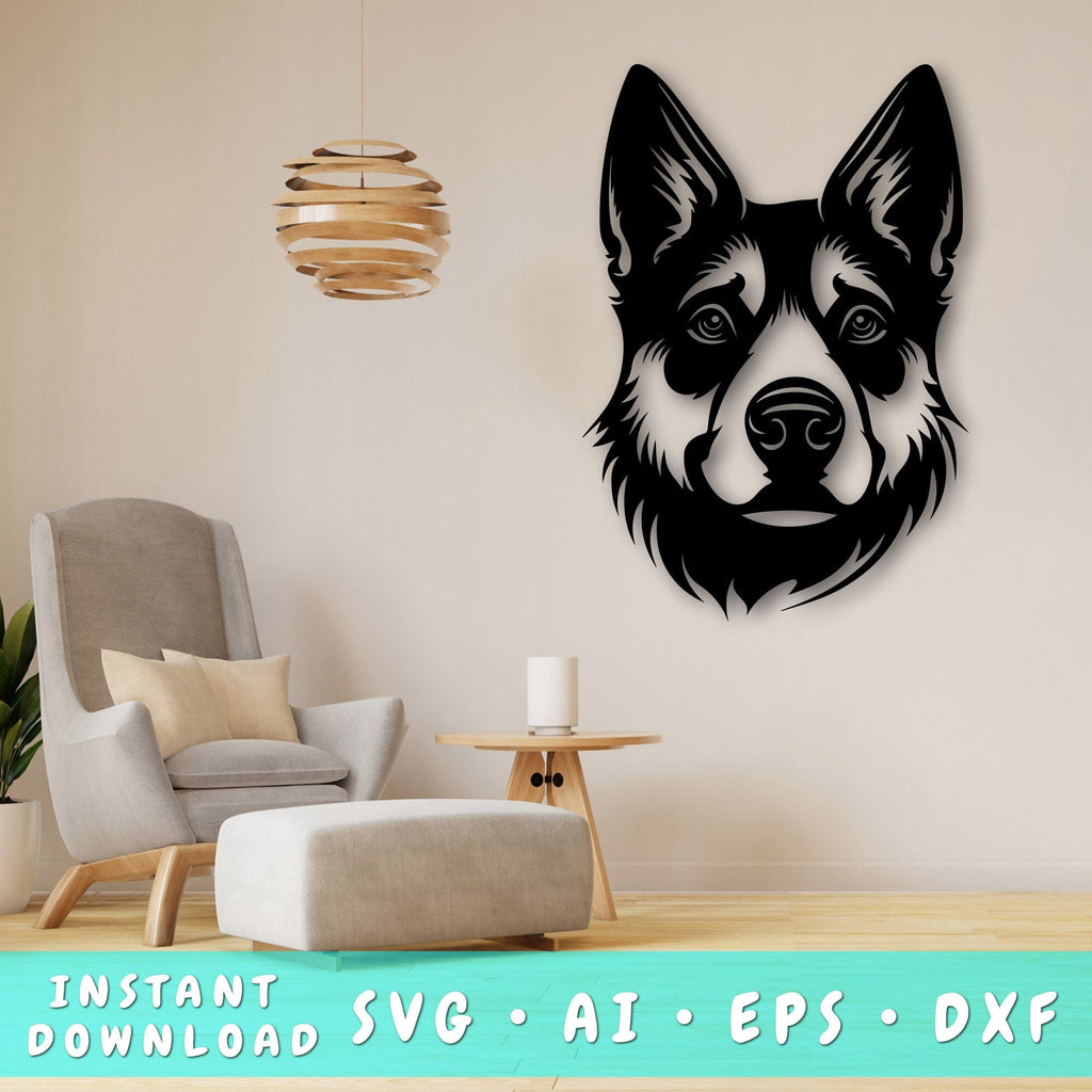 Norwegian Elkhound Laser SVG Cut File, Norwegian Elkhound Glowforge ...