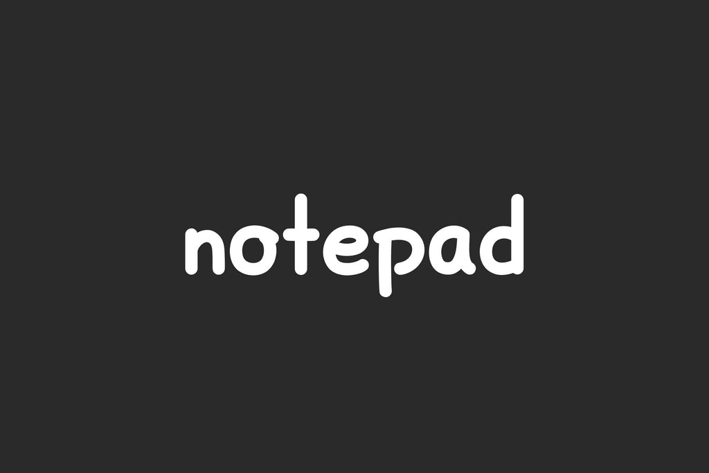 Notepad Font - So Fontsy