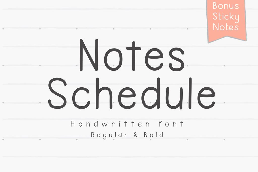 Notes Schedule - So Fontsy