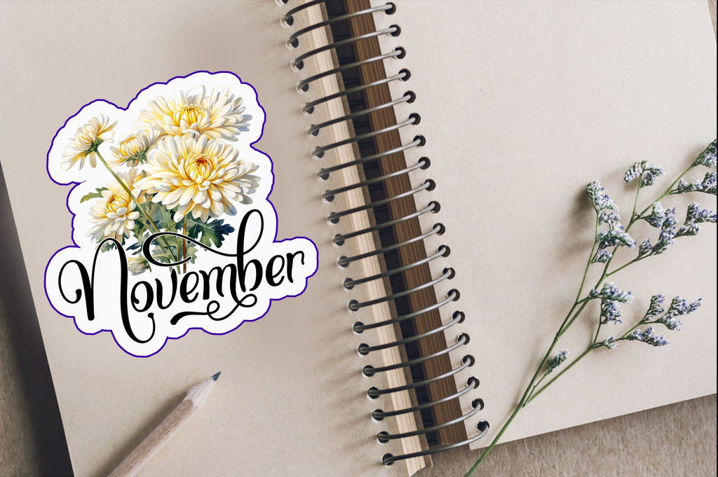 November Sticker Design - So Fontsy
