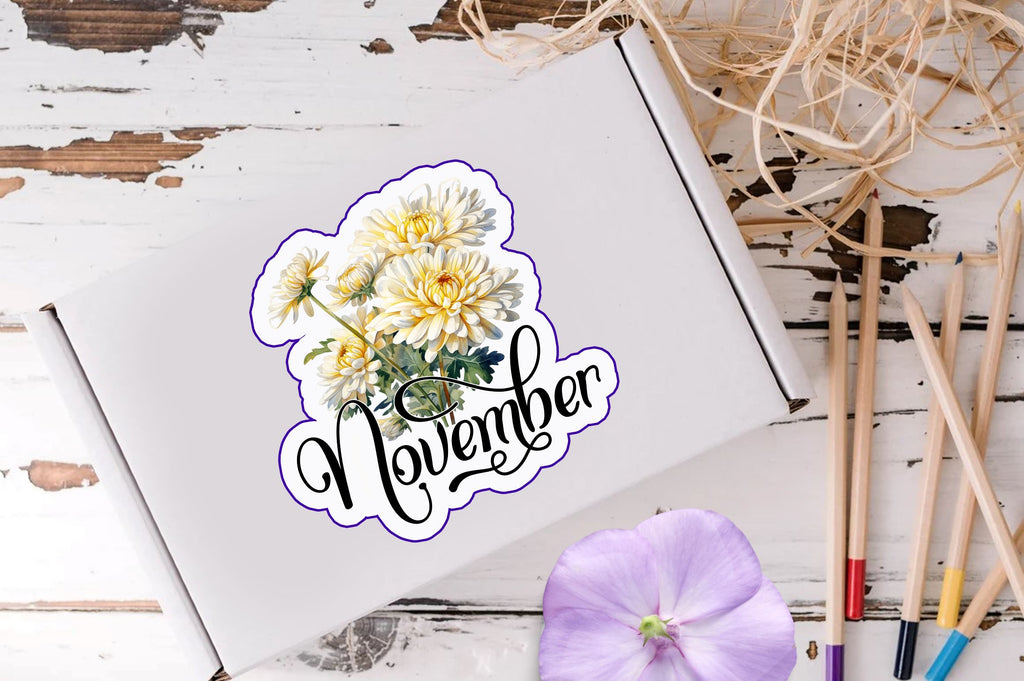 November Sticker Design - So Fontsy