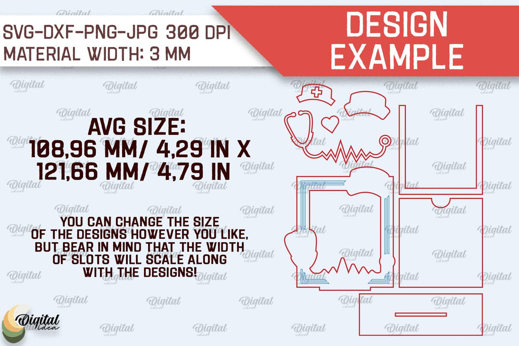 Nurse Photo Frame Laser Cut. Nurse Frame SVG Design - So Fontsy