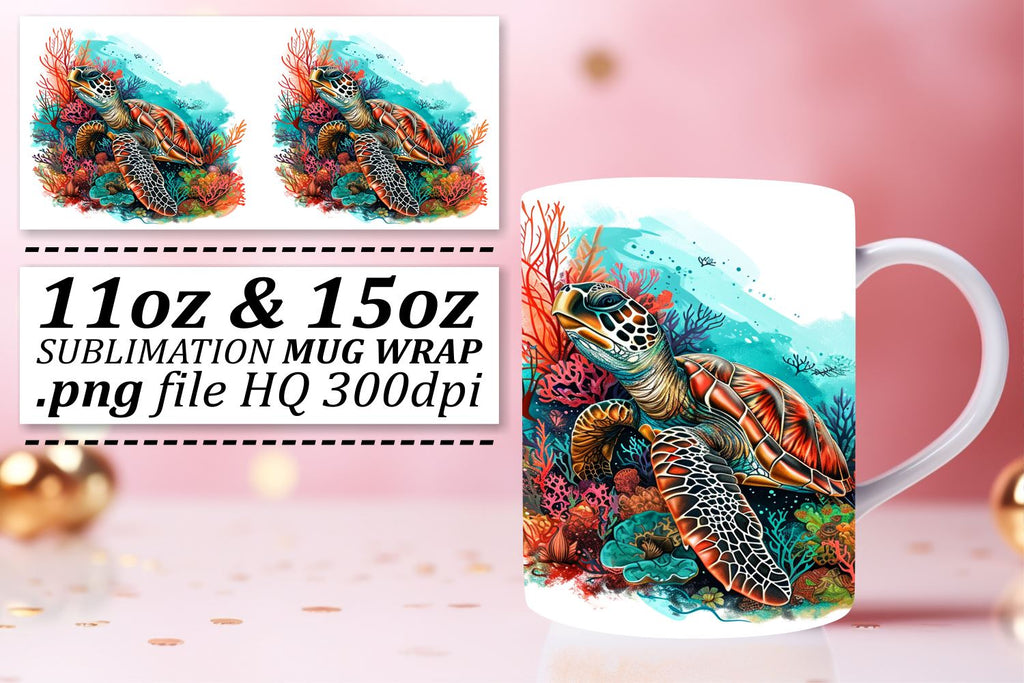 Oceanic Wonder Watercolor Sublimation Design - So Fontsy
