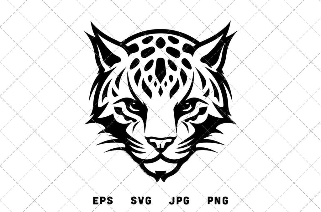 Ocelot Mascot Graphics - JPG, SVG, PNG, EPS - Digital Download with ...