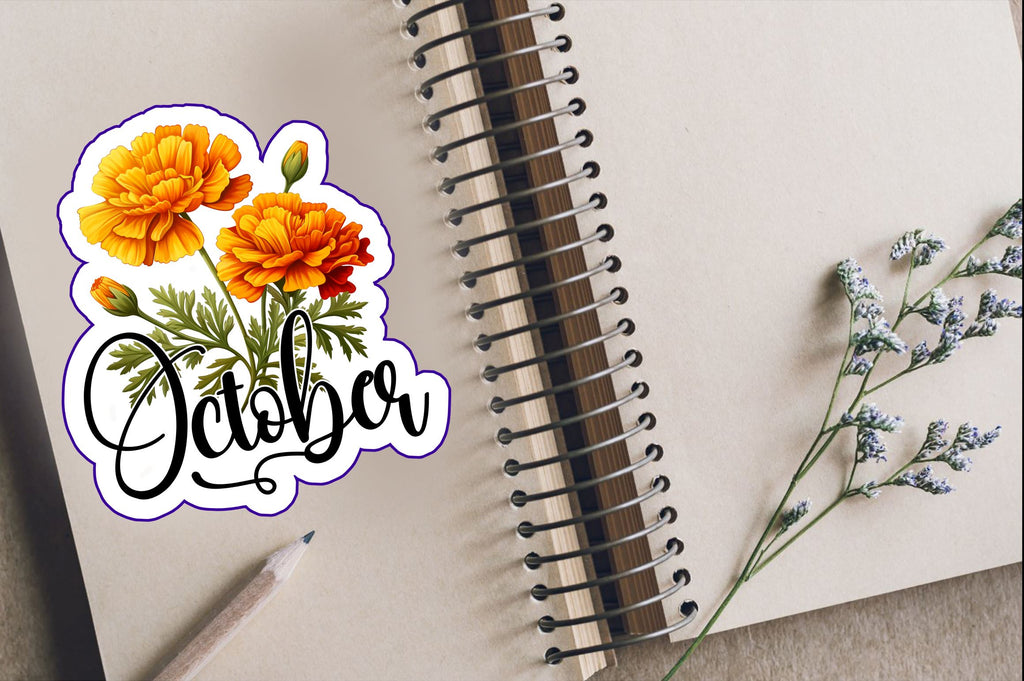 October Sticker Design - So Fontsy