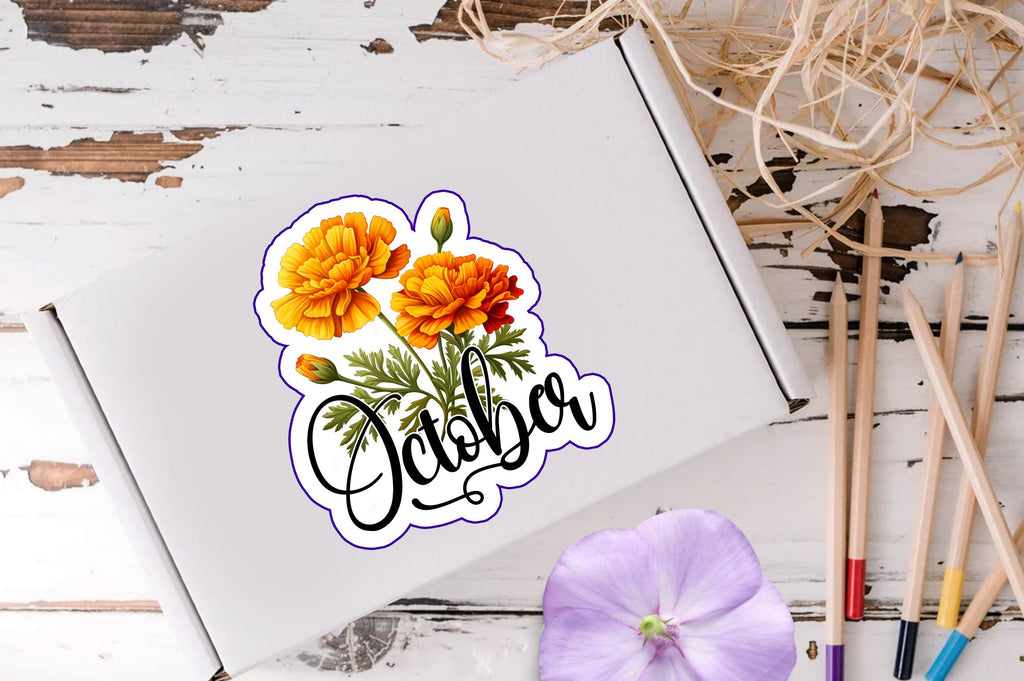 October Sticker Design - So Fontsy