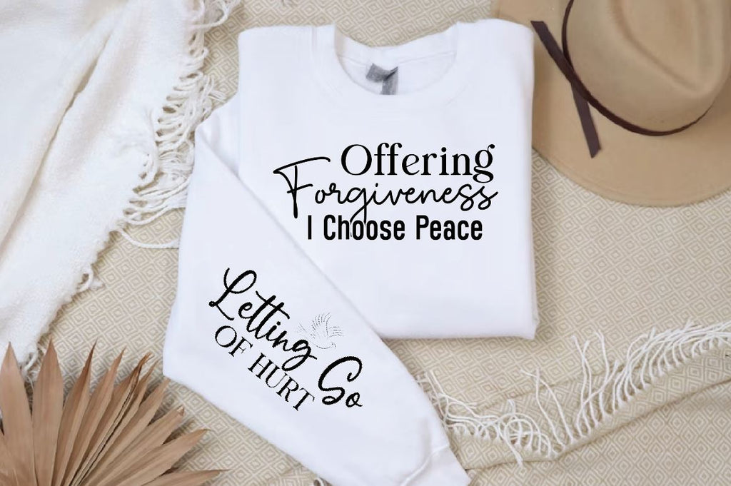 Offering Forgiveness I Choose Peace Sleeve SVG Design, Christian Sleeve ...