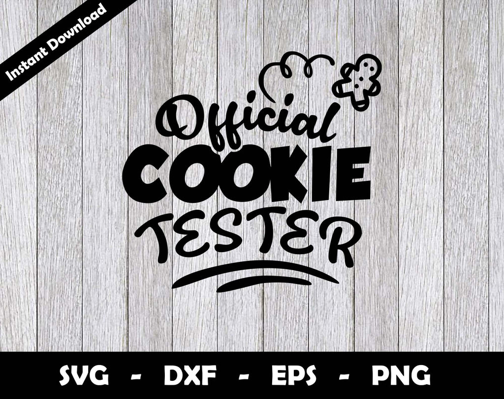 Official Cookie Tester SVG Cut File, Christmas SVG Design - So Fontsy