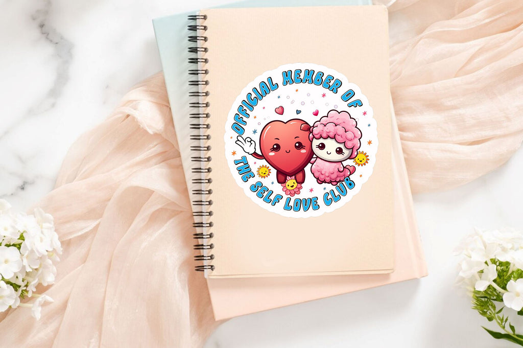 Official member of the self Sticker Design - So Fontsy