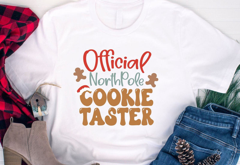 Official North Pole Cookie Taster DTF Transfer - So Fontsy