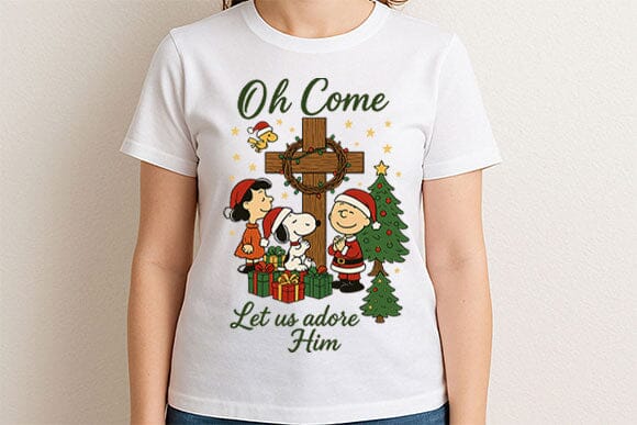 Oh Come Let Us Adore Him Christmas PNG - So Fontsy
