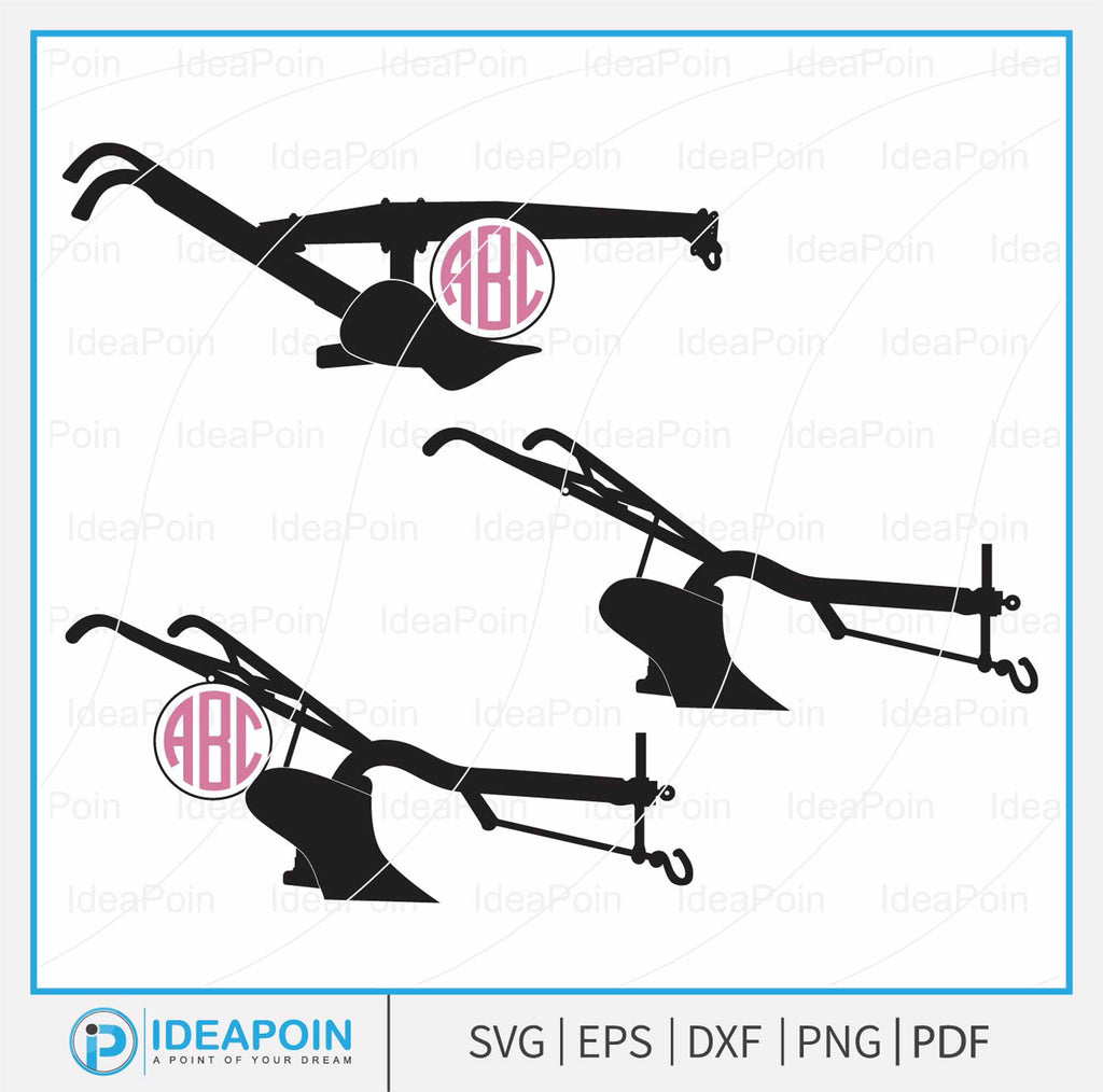 Old Plow svg, Farming Vector, Farmhouse svg File, old plow monogram ...