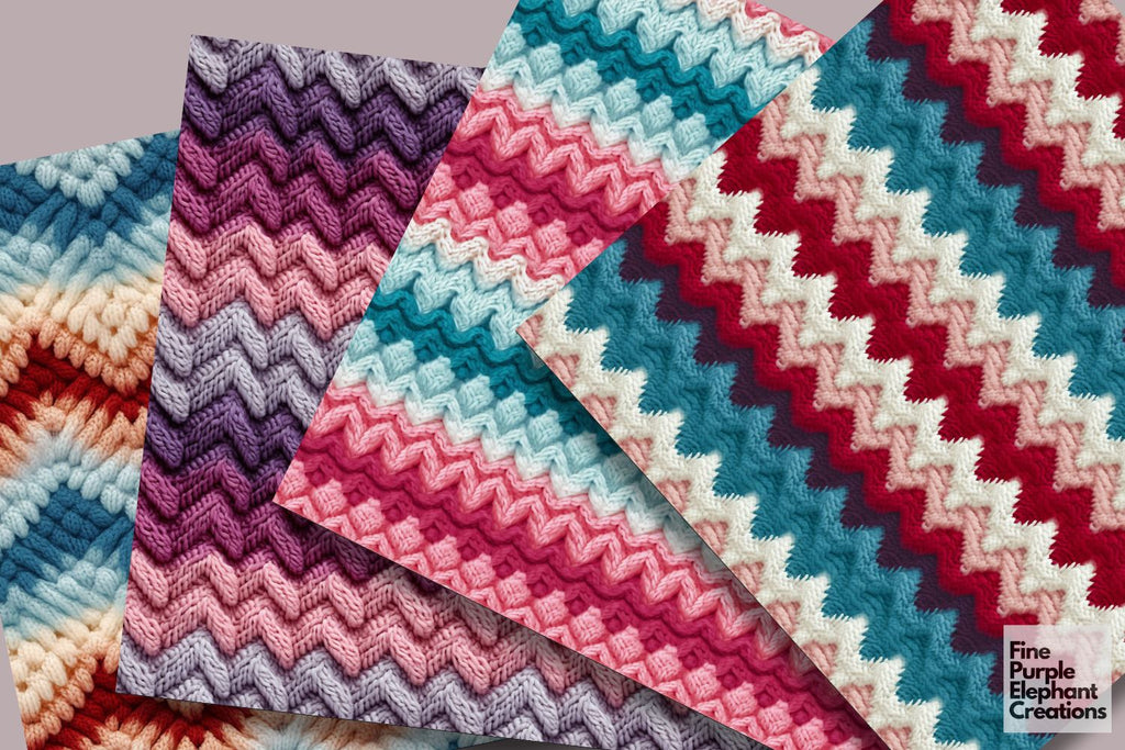 Ombre Knit Fabric Texture Sublimation - So Fontsy