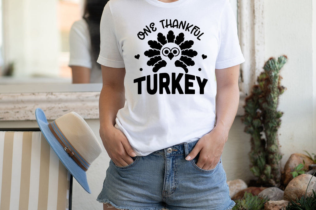 One Thankful Turkey SVG - So Fontsy