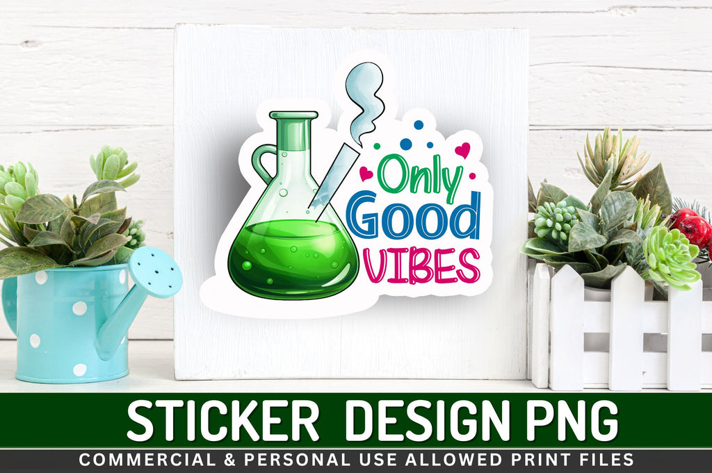 Only good vibes Sticker Design - So Fontsy