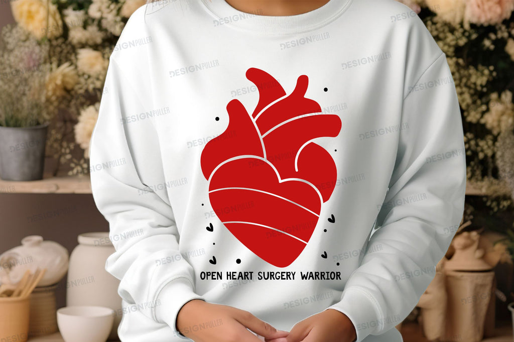 Open heart surgery Svg Design - So Fontsy