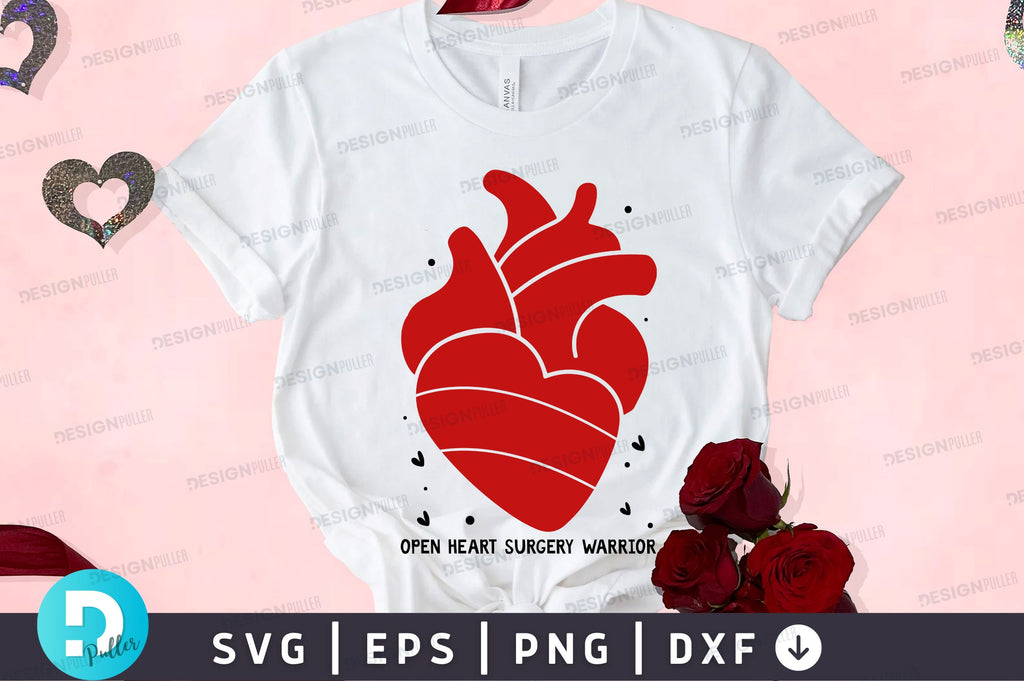Open heart surgery Svg Design - So Fontsy