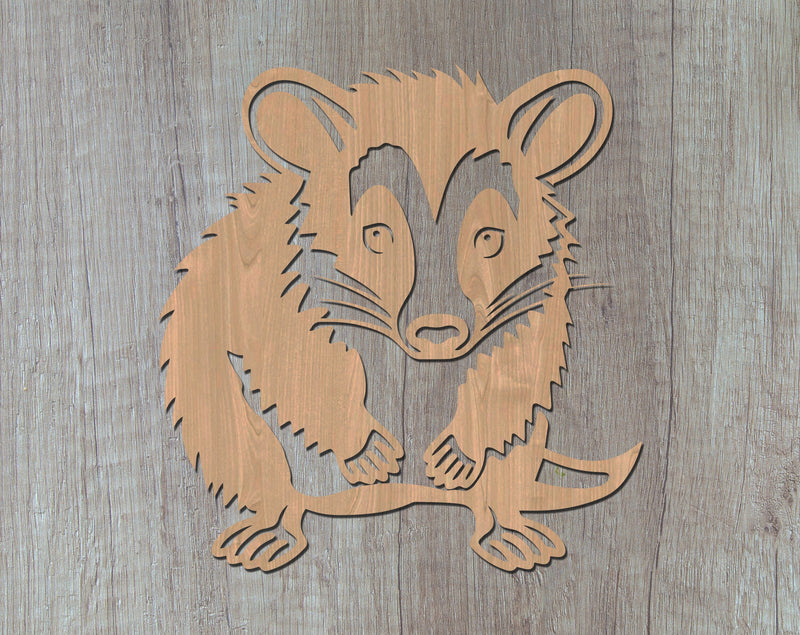 Opossum Laser SVG Cut File, Opossum Glowforge File, Opossum DXF ...