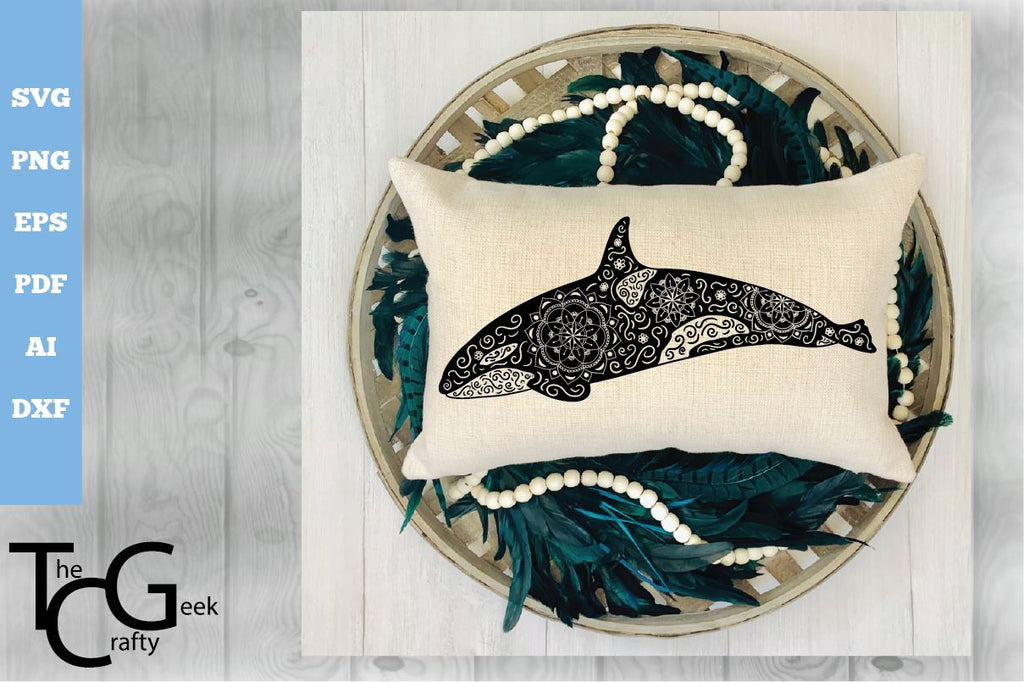 Orca Mandala SVG - So Fontsy