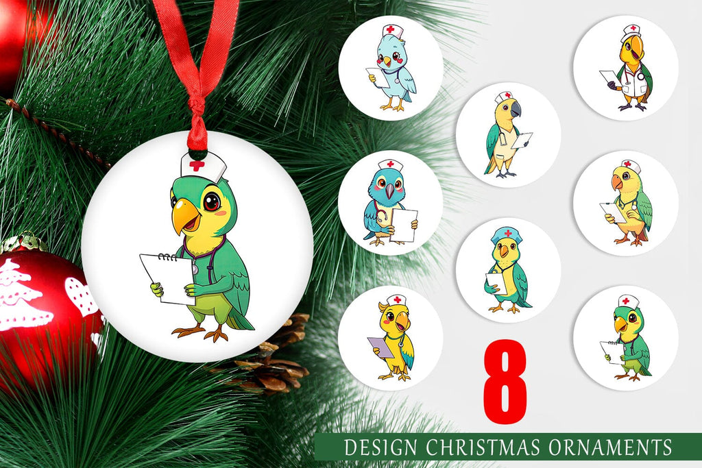 Ornament Nurse Parrot - So Fontsy