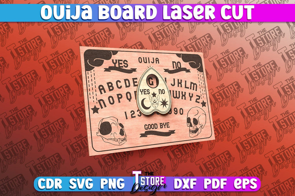 Ouija Board Laser Cut Design | Mystical Design | CNC Files - So Fontsy