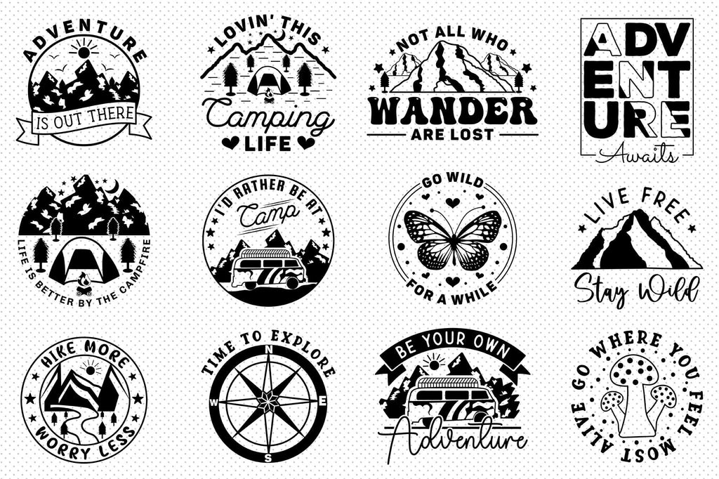 Outdoor Life SVG Bundle - So Fontsy