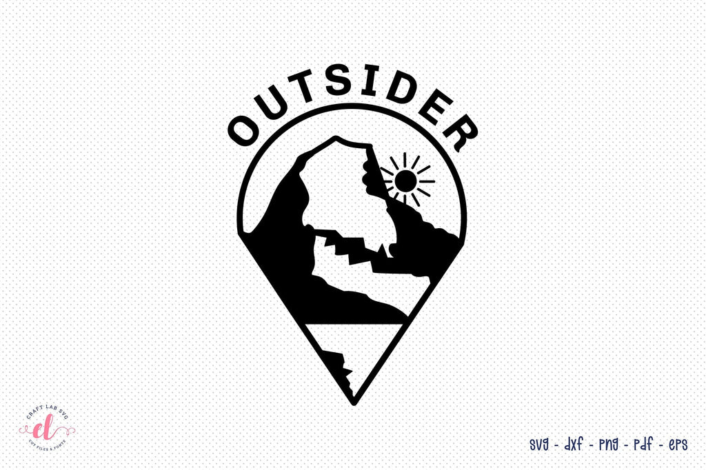 Outdoor Life SVG Design | Outsider Cut File - So Fontsy