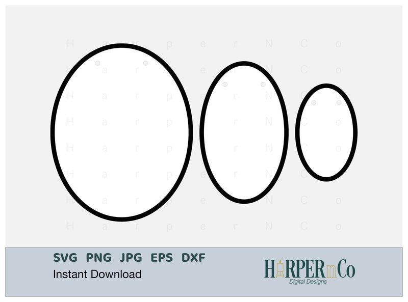 Oval Banner SVG PNG Cut EPS File - So Fontsy