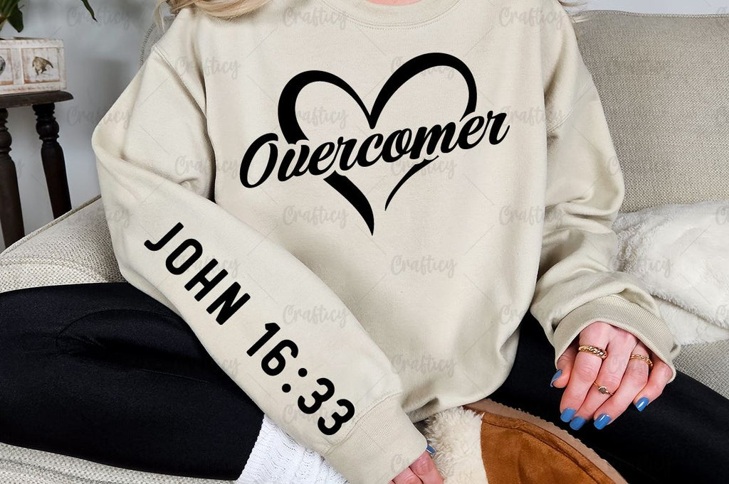 Overcomer Sleeve SVG Design - So Fontsy