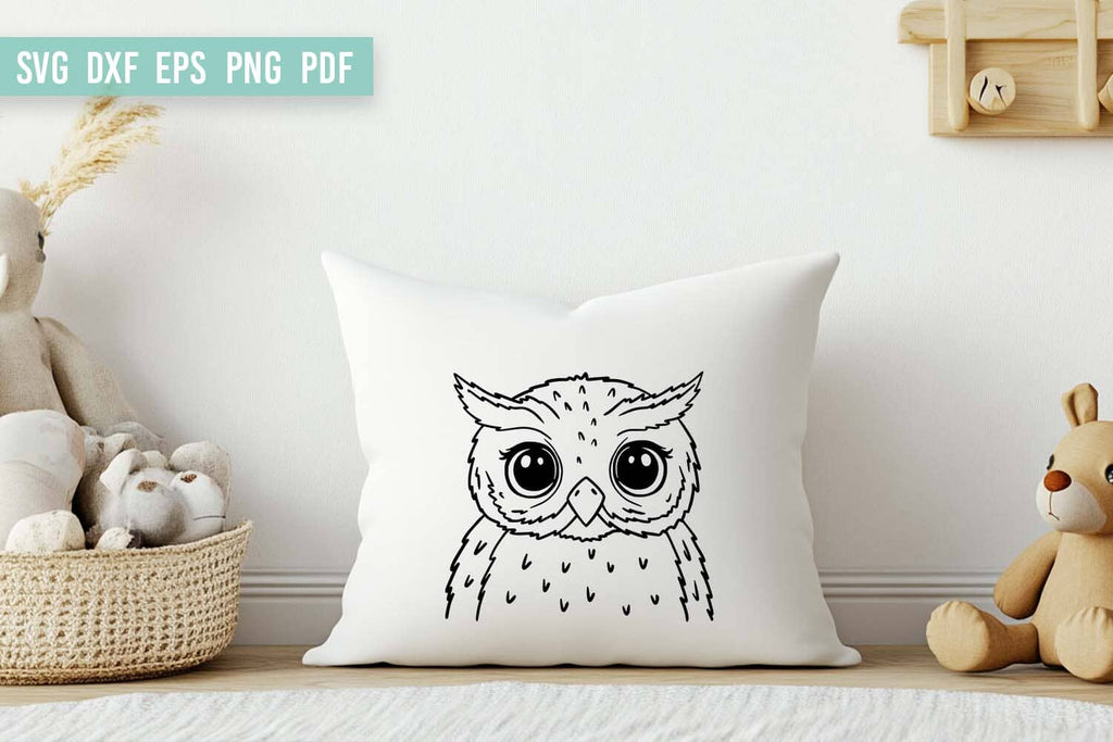 Owl SVG File | Owl Face SVG - So Fontsy