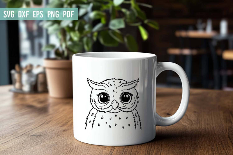 Owl SVG File | Owl Face SVG - So Fontsy