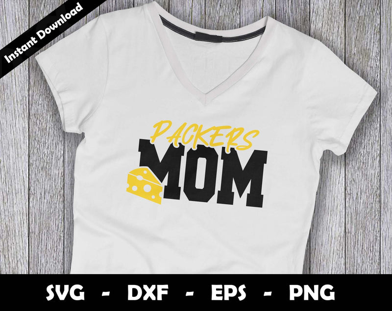 Packers Mom SVG Cut File, Packers logo SVG Design, Packers Mom Football ...