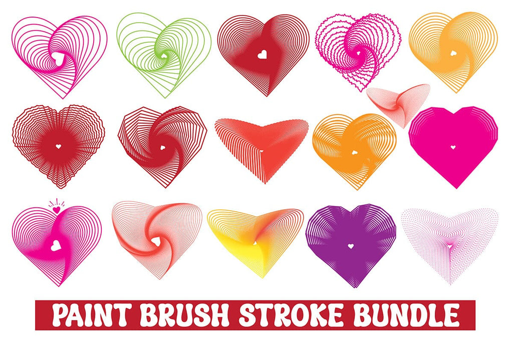 Paint Brush Stroke Bundle - So Fontsy