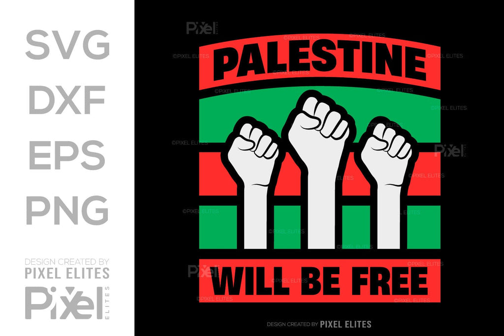 Palestine Will Be Free SVG Free Palestine Tshirt Bundle Palestine Quote Design, PET 00358 - So ...