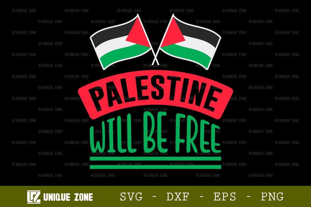 Palestine Will Be Free SVG Freedom For Palestine Tshirt Bundle ...