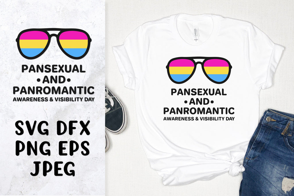 Pansexual and Panromantic Awareness and Visibility Day SVG - So Fontsy