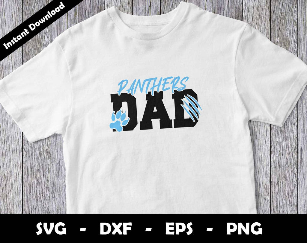 Panthers Dad SVG Cut File, Panthers logo SVG Design, Panthers Dad ...