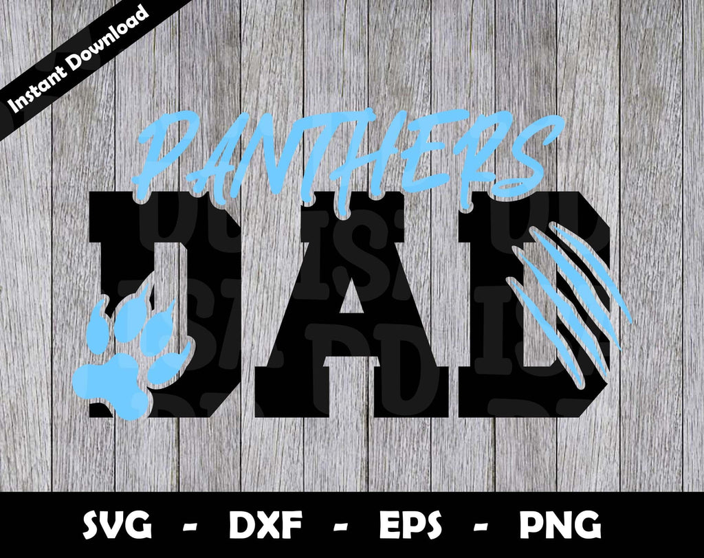 Panthers Dad SVG Cut File, Panthers logo SVG Design, Panthers Dad ...