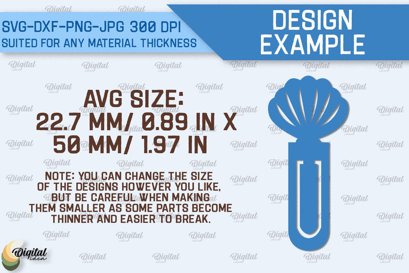 Paper Clip Bookmarks SVG Bundle. Bookmarks Clip Template SVG - So Fontsy