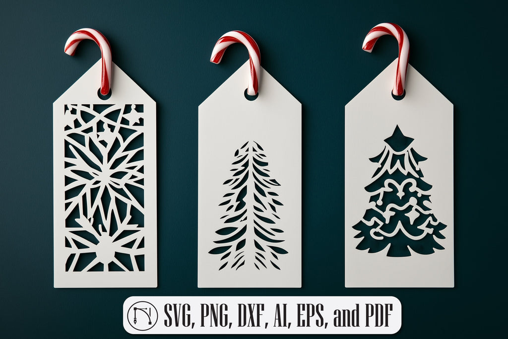 paper-cut Christmas Bookmark SVG cut file - So Fontsy