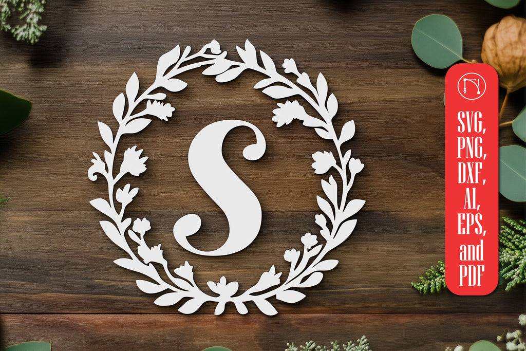 Paper Cut Monogram SVG Cut File - So Fontsy