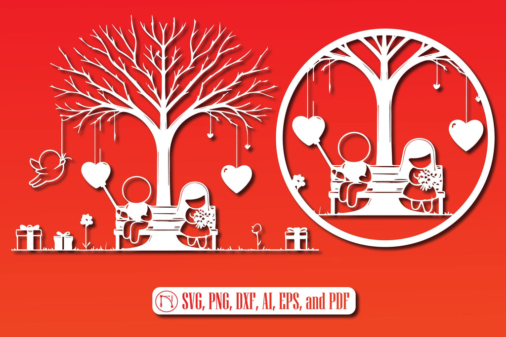 Paper Cut Valentine Decor SVG Bundle - So Fontsy