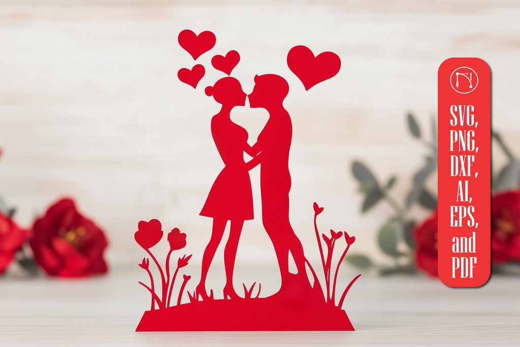Paper Cut Valentine Decor SVG Cut File - So Fontsy