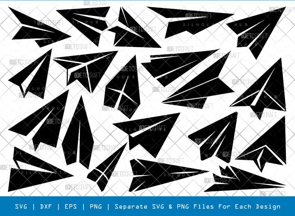 Paper Plane Svg Cricut Cut Files Png Bundle, SB01140 - So Fontsy