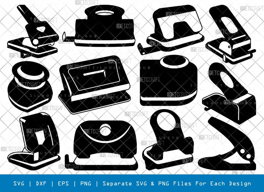 Paper Punch Machine Svg Cricut Cut Files Png Bundle, SB01106 - So Fontsy