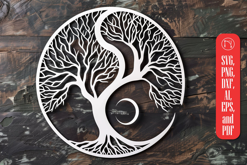 Papercut Tree of Life SVG cut file - So Fontsy