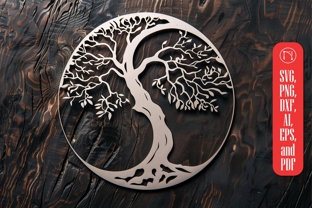 Papercut Tree of Life SVG cut file - So Fontsy
