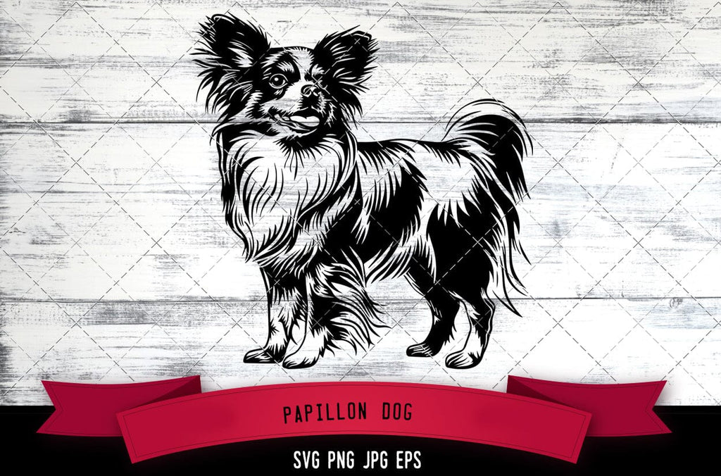 Papillon Dog SVG, Dog SVG, Logo - Digital Download with Commercial ...