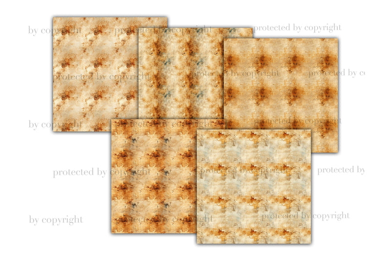 Papyrus Digital Papers | Vintage Background Bundle - So Fontsy