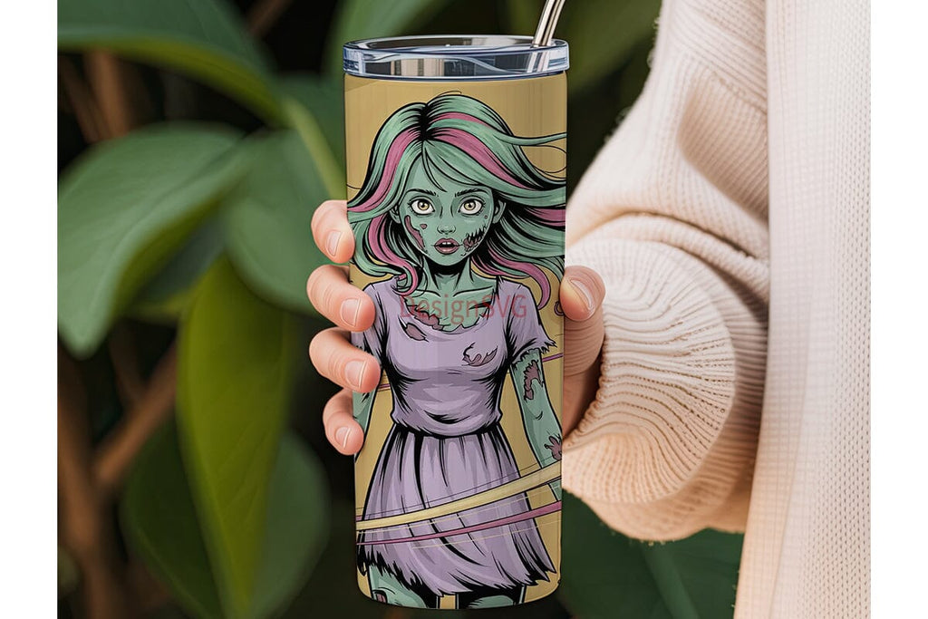 Pastel Zombie Girl 20oz Tumbler Wrap - So Fontsy